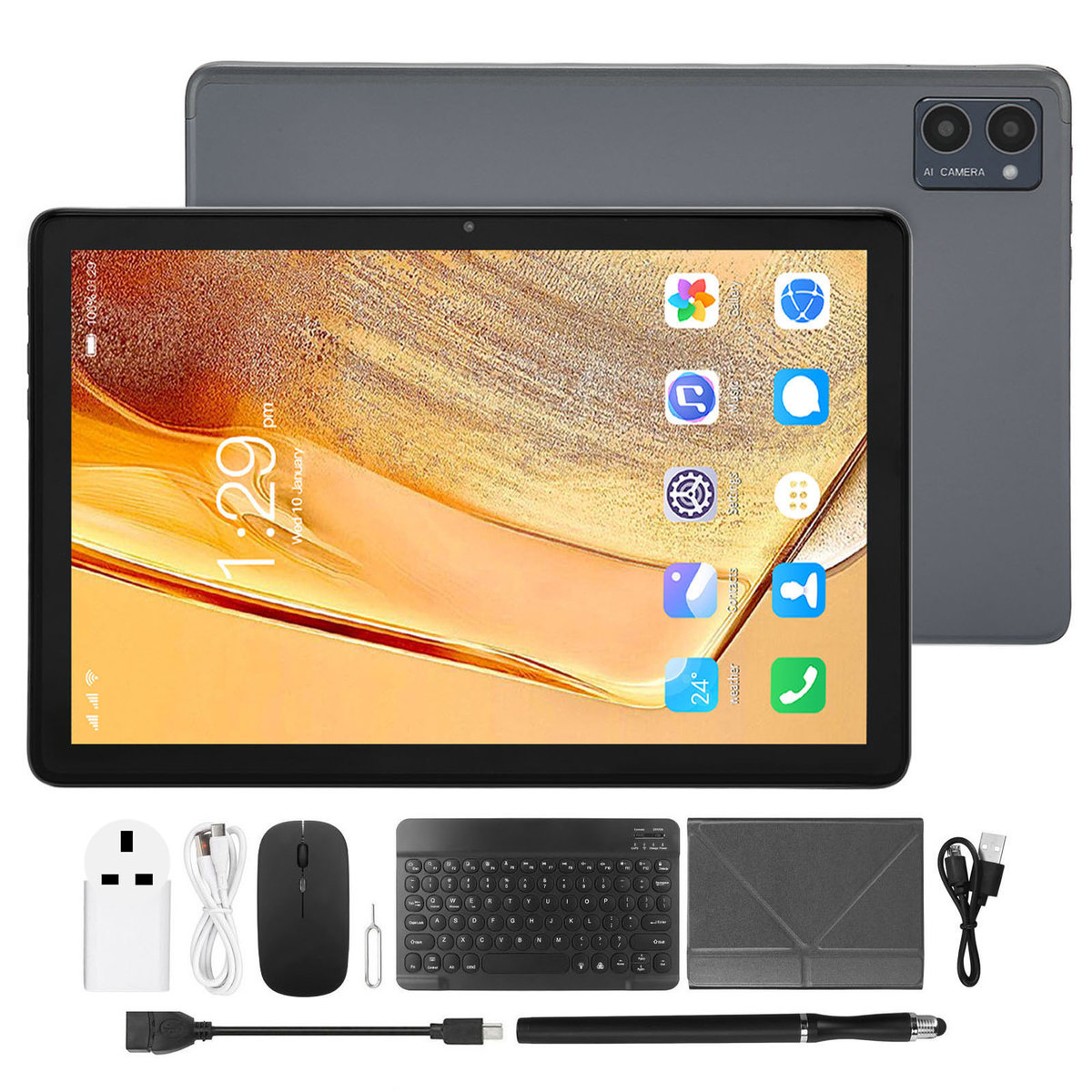 10,1-calowy tablet biurowy 4G LTE z rysikiem i akcesoriami - Inna marka ...