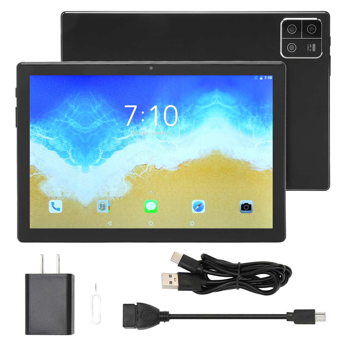 10-calowy tablet z systemem Android 11, 8 GB pamięci RAM i 128 GB ...