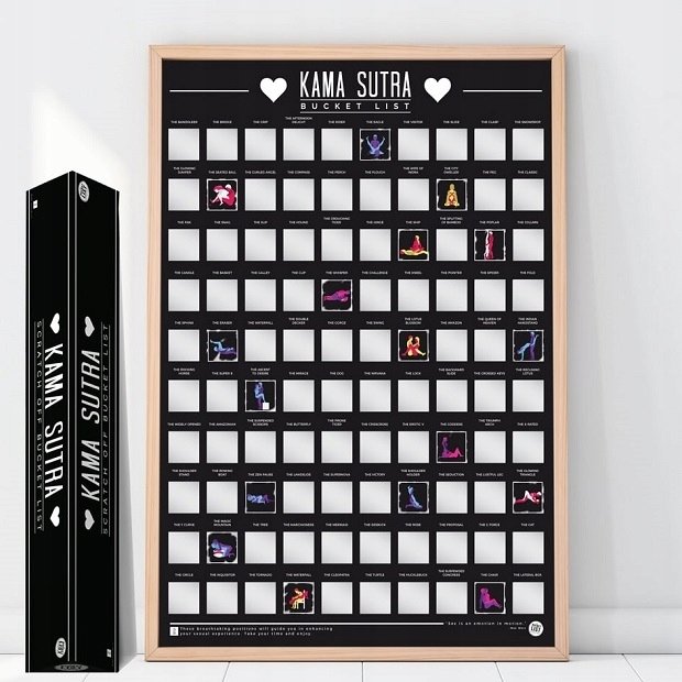 100 Pozycji Kamasutra Plakat Zdrapka Dla Par - Gift Republic | Sklep EMPIK.COM