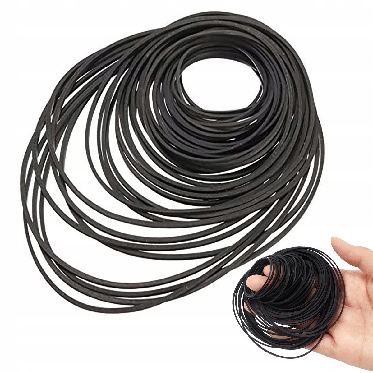 100szt PASKI NAPĘDOWE DO MAGNETOFONU KOMPLET CZARNY - Inna marka ...