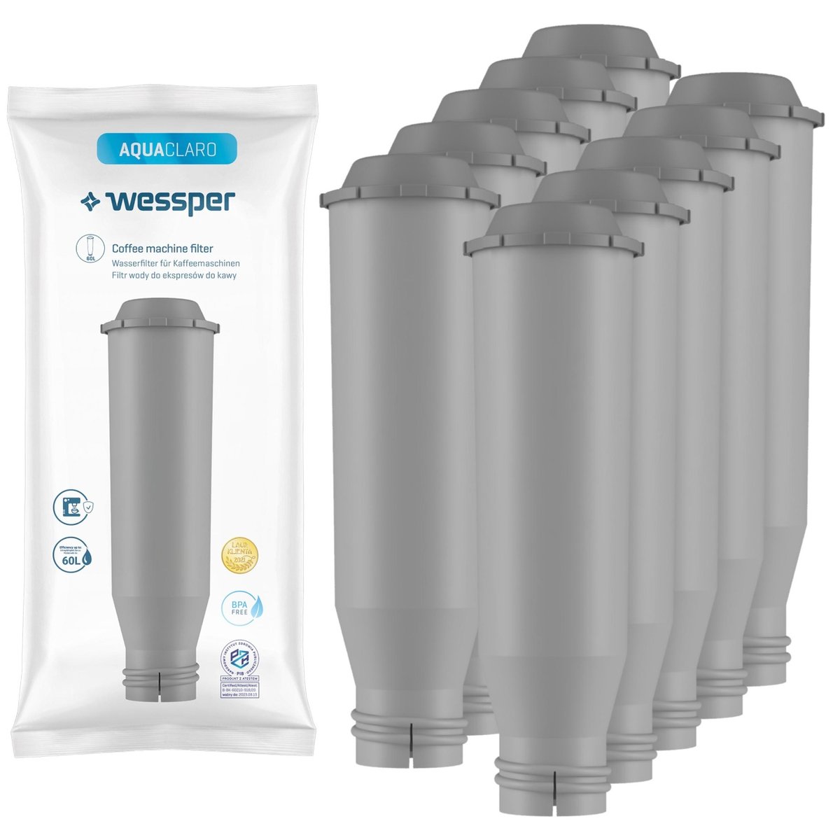 10X Filtr Wessper Aquaclaro Do Ekspresu KRUPS Nivona - Wessper | AGD ...
