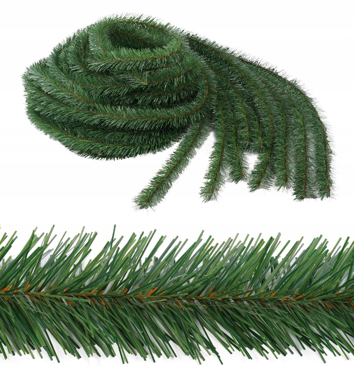 10X Girlanda Sztuczna Zielona Choinkowa Świąteczna - DOMOSFERA | Sklep EMPIK.COM