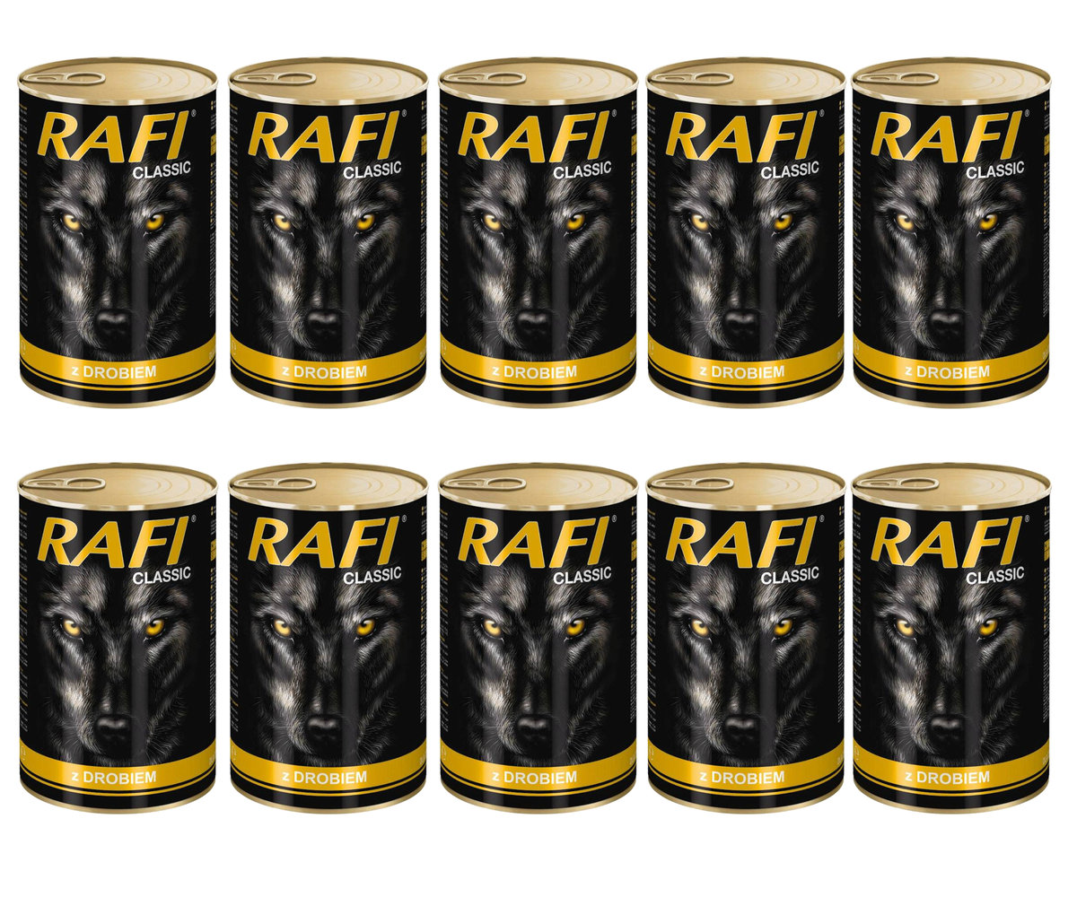 10x Karma dla psa RAFI CLASSIC DRÓB 1240G - Rafi | Sklep EMPIK.COM