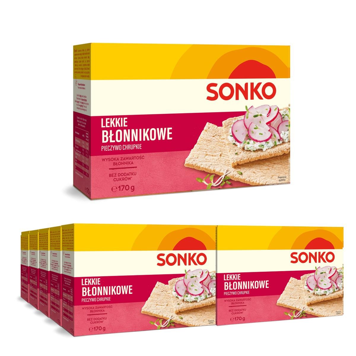10x SONKO Pieczywo lekkie błonnikowe 170g - Sonko | Sklep EMPIK.COM