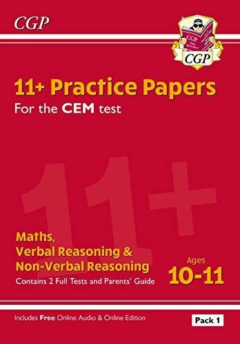 11+ CEM Practice Papers: Ages 10-11 - Pack 1 (with Parents Guide ...