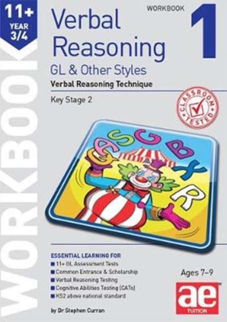 11+ Verbal Reasoning Year 34 GL & Other Styles Workbook 1: Verbal ...