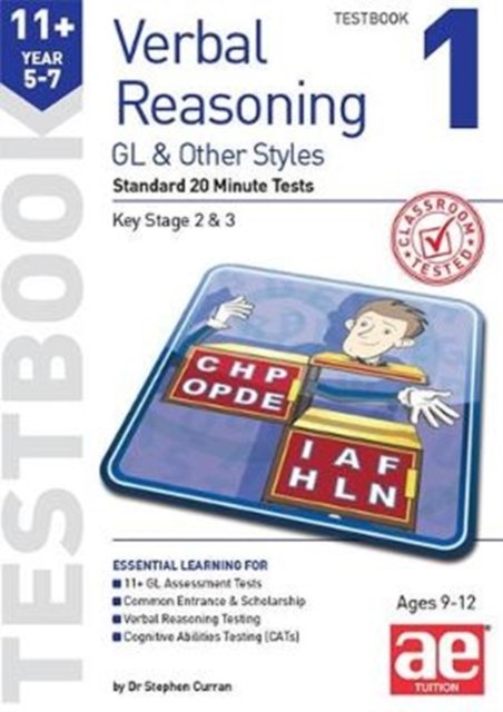 11+ Verbal Reasoning Year 5-7 GL & Other Styles Testbook 1: Standard 20 ...