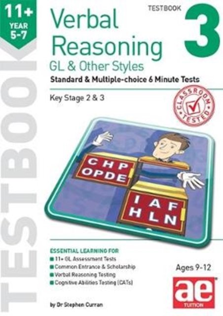 11+ Verbal Reasoning Year 5-7 GL & Other Styles Testbook 3: Standard ...