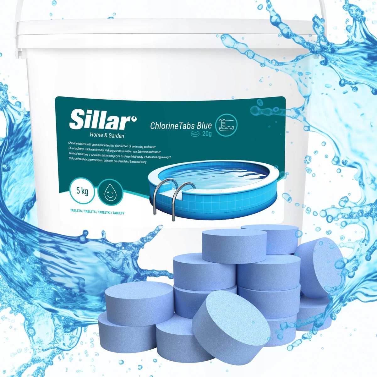 11W1 Chlor Tabletki Do Basenu Multifunkcyjne 5Kg 20G Do Spa Basen ...