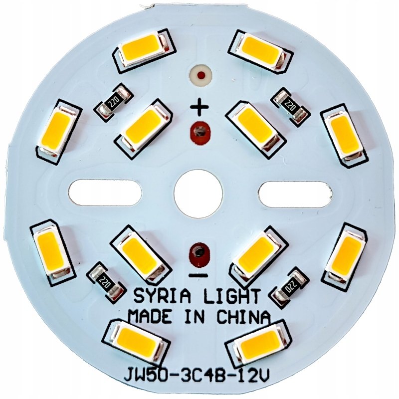 12V DIODA LED MODUŁ SMD 5W BIAŁY 2 barwy 50mm - leaderLED | Sklep EMPIK.COM