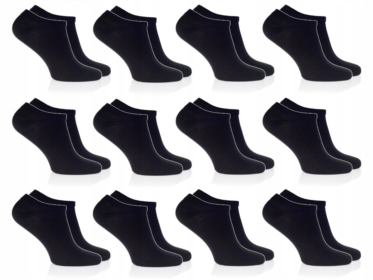 12X STOPKI BAWEŁNIANE SKARPETY NISKIE MĘSKIE 42-46 - STP12-M-CZA-42-46 ... 12X STOPKI BAWEŁNIANE SKARPETY NISKIE MĘSKIE 42-46 - STP12-M-CZA-42-46 ...