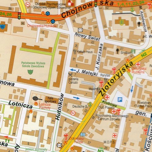 Legnica, Powiat Legnicki. Mapa 1:11 000 / 1:75 000 - Opracowanie ...