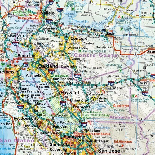USA, Kalifornia. Mapa 1:850 000 - Opracowanie zbiorowe | Książka w ...