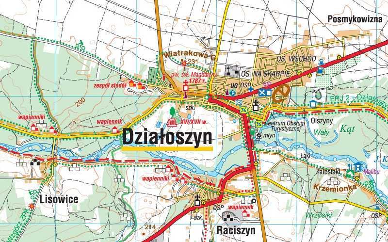 Wyżyna Wieluńska. Mapa turystyczna 1:50 000 - | Książka w Sklepie EMPIK.COM