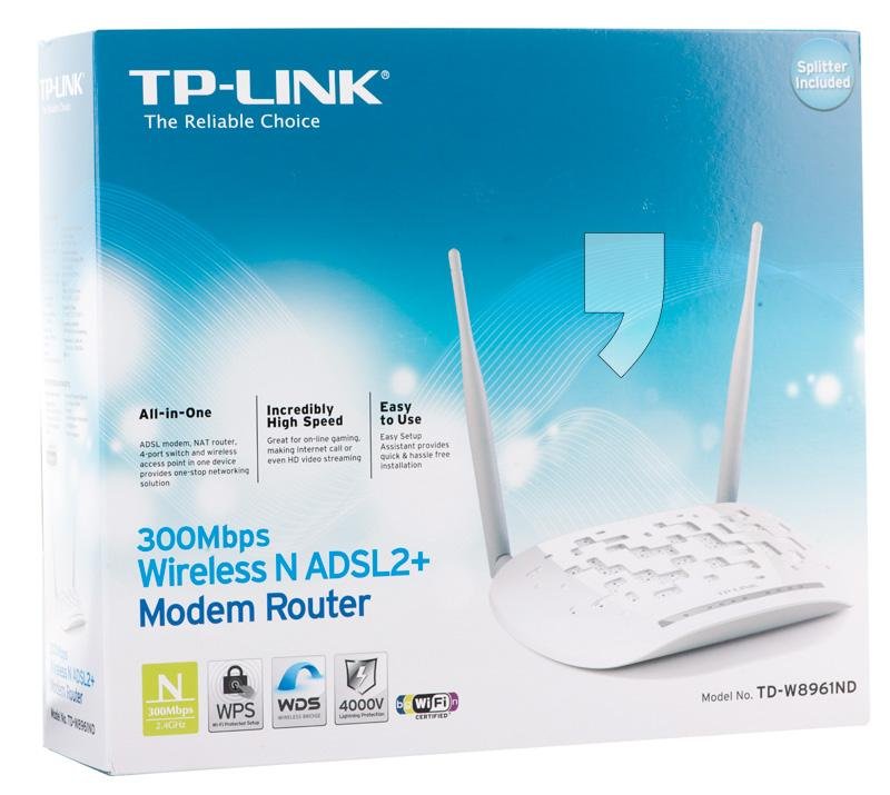 Router TP-LINK TD-W8961ND, 802.11 n, 300 Mb/s - TP-LINK | Sklep EMPIK.COM