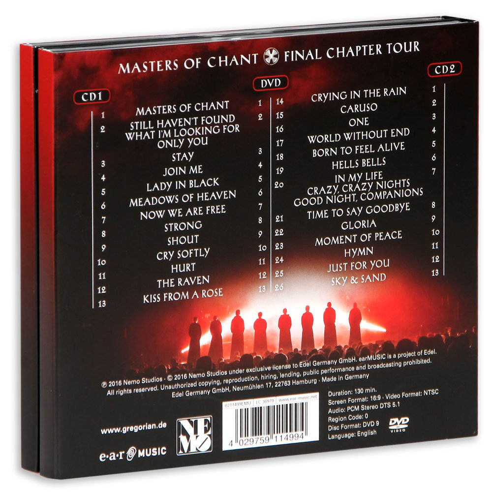 Live! Master Of Chant Final Chapter Tour Limited Edition - Gregorian ...