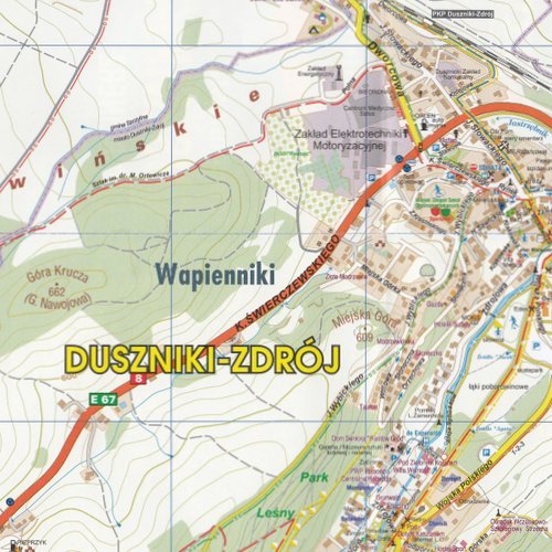 Duszniki-Zdrój. Mapa 1:10 000 - | Książka w Sklepie EMPIK.COM