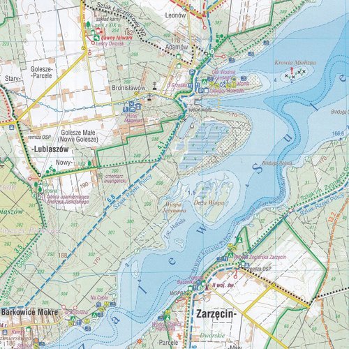 Zalew Sulejowski i okolice. Mapa turystyczna 1:40 000 - | Książka w ...