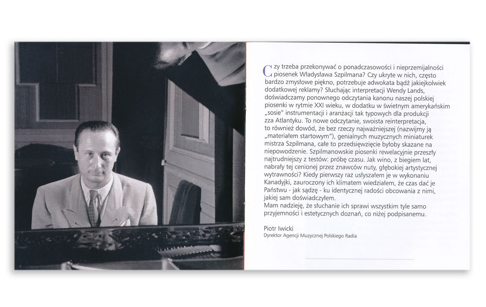 Władysław Szpilman - Piosenki. Songbook - Lands Wendy | Muzyka Sklep EMPIK.COM
