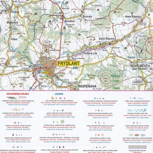 Lubań, Powiat lubański. Mapa 1:75 000 / 1:9 000 - | Książka w Sklepie ...