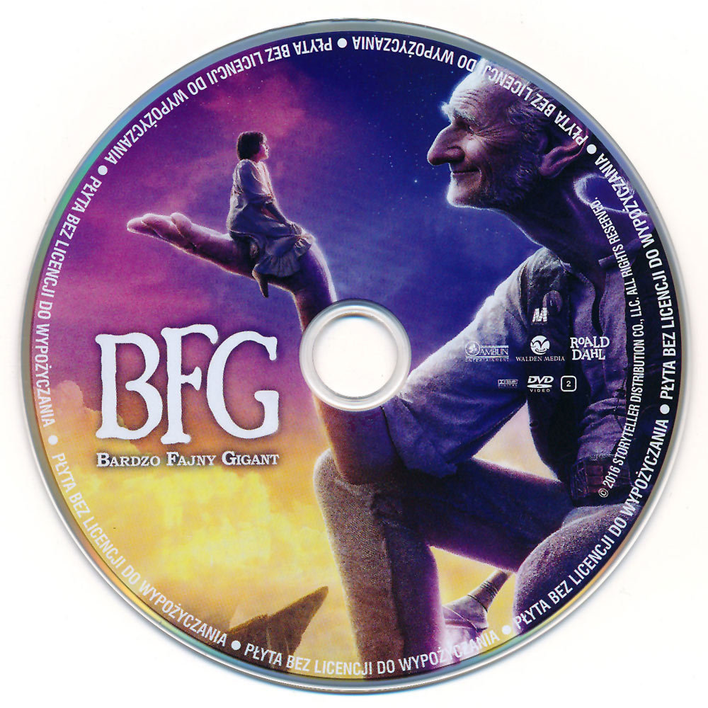 BFG: Bardzo fajny gigant (wydanie książkowe) ( DVD) - Spielberg Steven ...