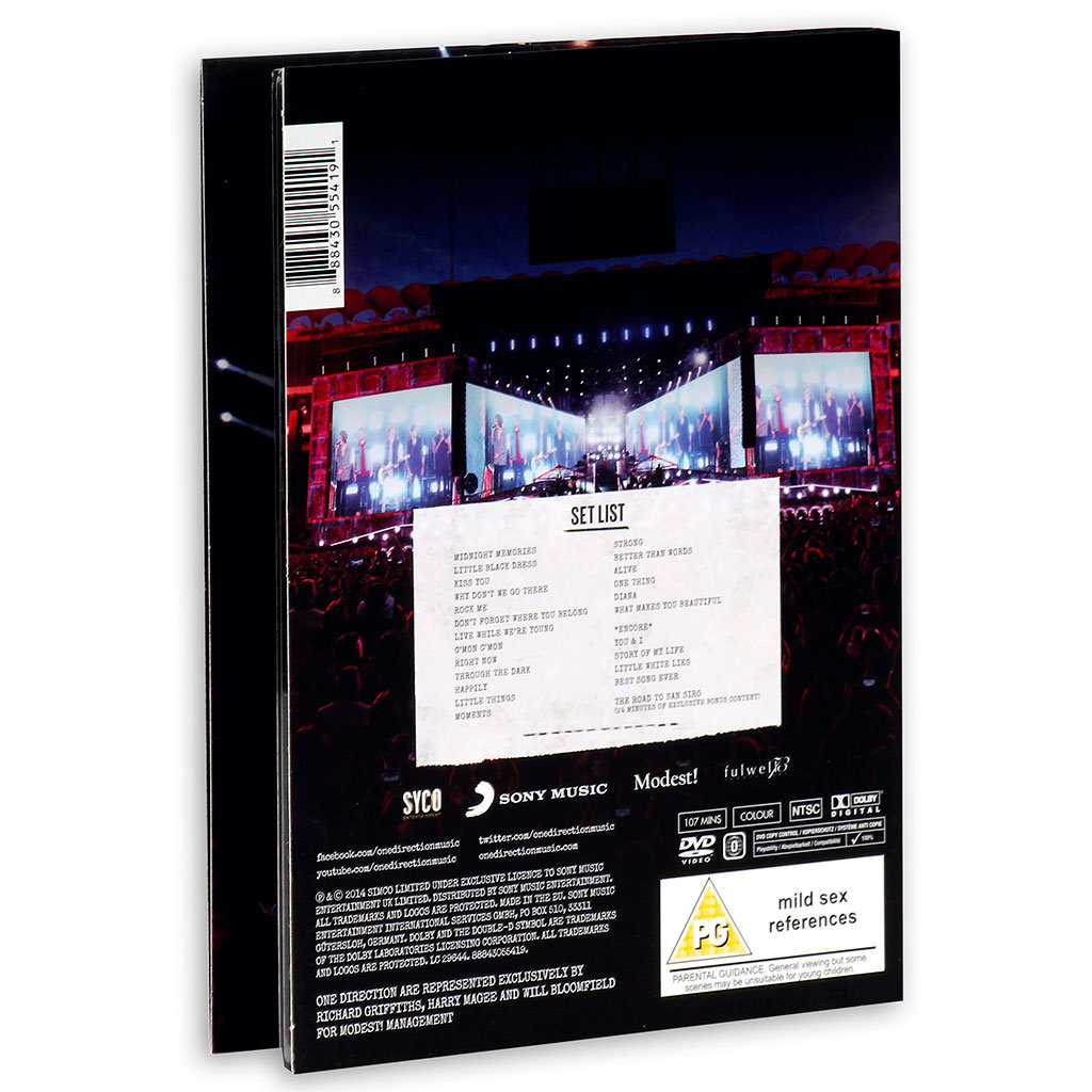 Where We Are: Live From San Siro Stadium - One Direction | Muzyka Sklep ...