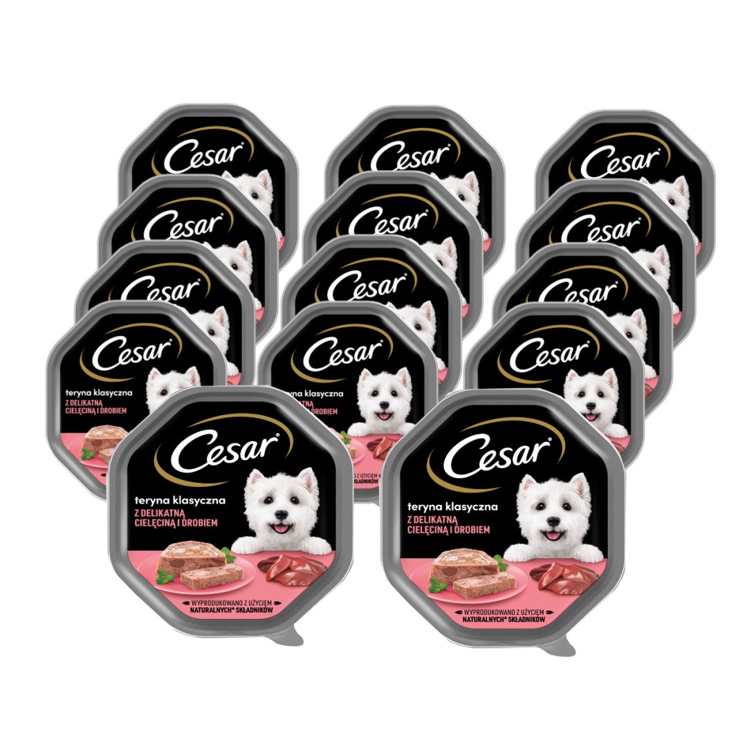14x150g Cesar Tacka Mokra Karma Dla Dorosłych Psów Teryna Z Delikatną ...