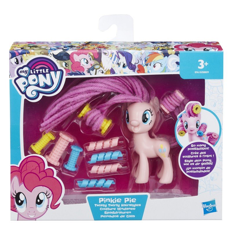 My Little Pony, Explore Equestria, figurka Stylowa grzywa Pinkie Pie, zestaw, B9618 - Hasbro ...