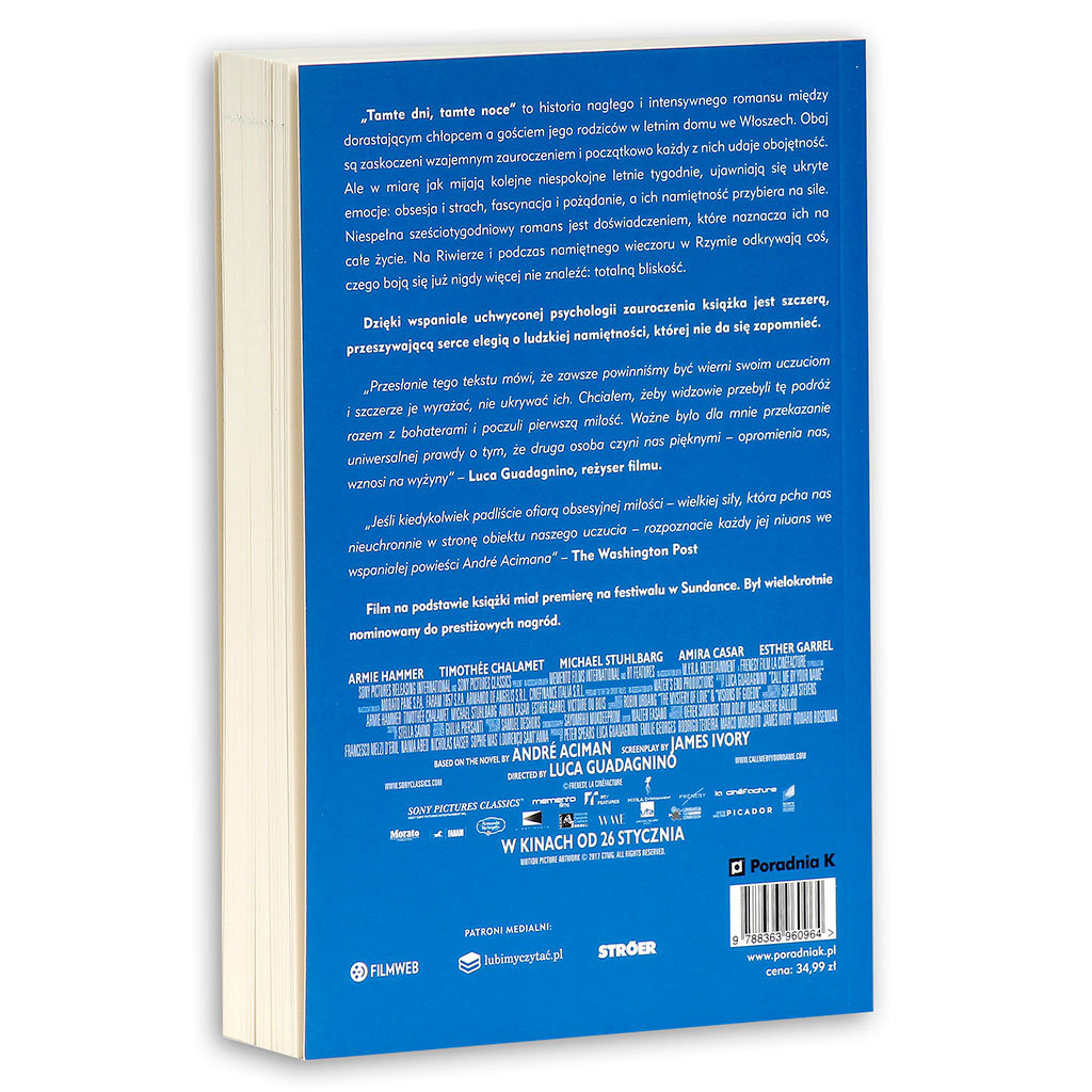 Tamte dni, tamte noce - Aciman Andre | Książka w Sklepie EMPIK.COM