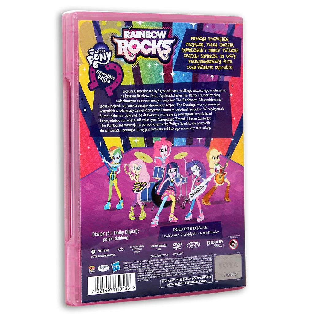 My Little Pony: Equestria Girls. Część 2. Rainbow Rocks DVD - Various ...