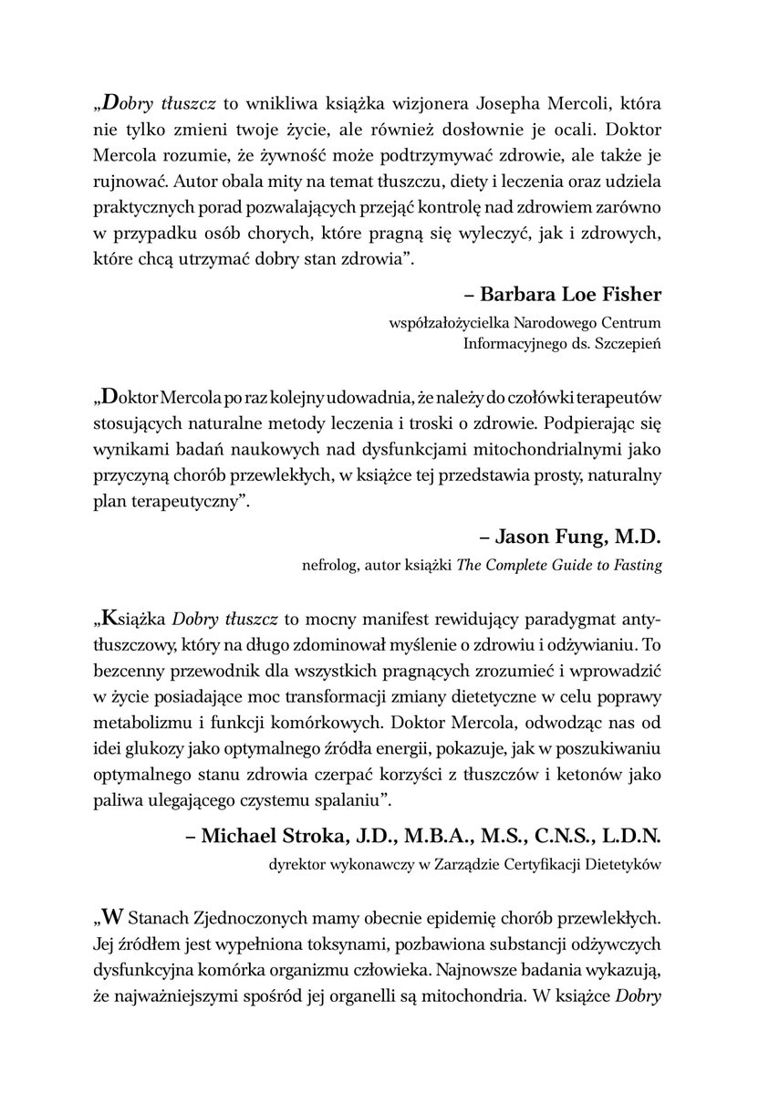 Dobry tłuszcz. Najlepsze paliwo dla organizmu - Mercola Joseph ...
