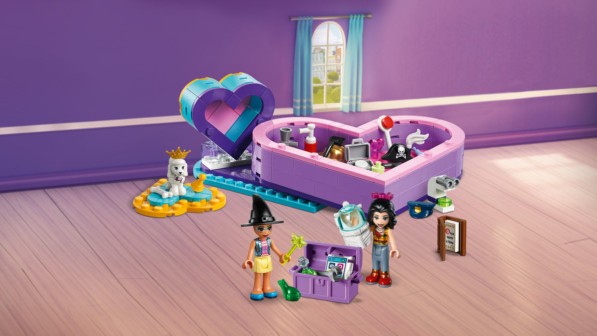 LEGO Friends, klocki Pudełko w kształcie serca — zestaw przyjaźni ...