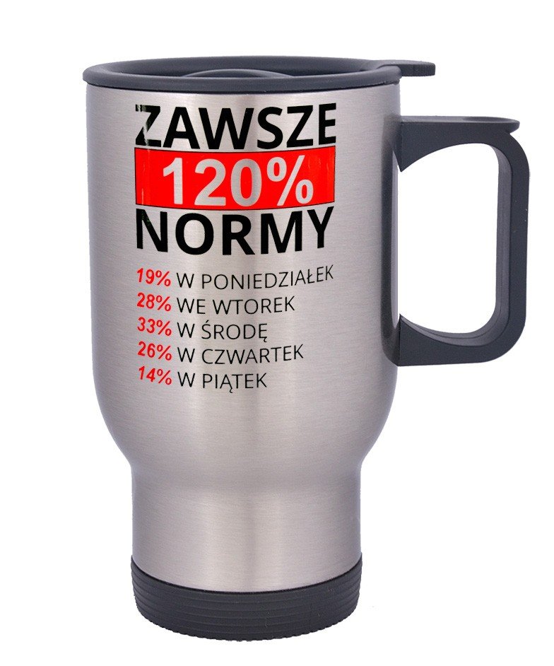 Kubek termiczny 321PREZENT Przodownika Pracy - PRL, srebrny, 450 ml - 321Prezent | Sklep EMPIK.COM
