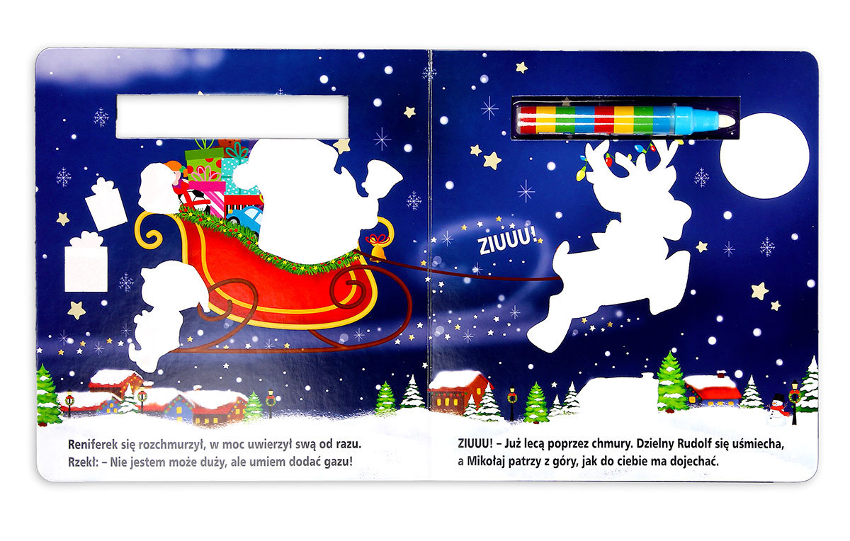 Flamaster wodny. Wesołe święta - Opracowanie zbiorowe | Książka w ...