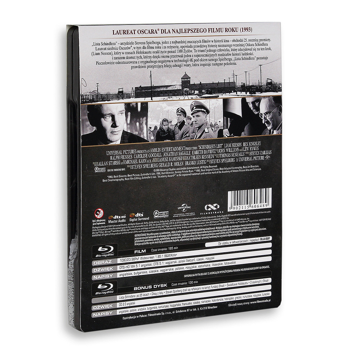 Lista Schindlera Steelbook Blu-ray Disc - Spielberg Steven | Filmy Sklep EMPIK.COM