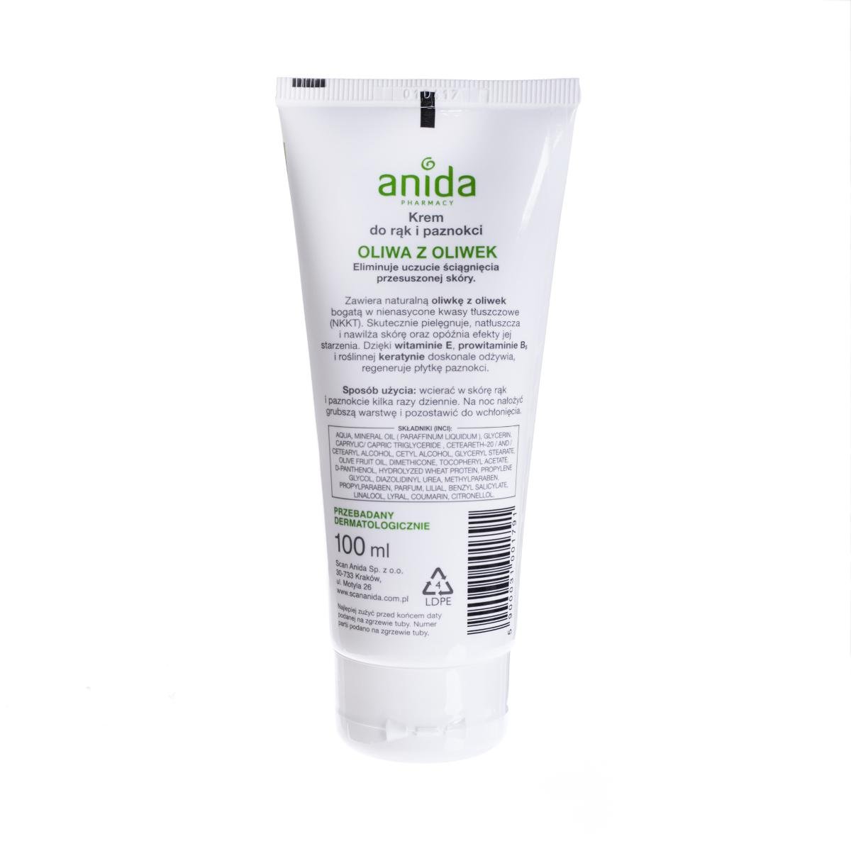 Anida, krem do rąk i paznokci regenerujący oliwa z oliwek, 100 ml ...