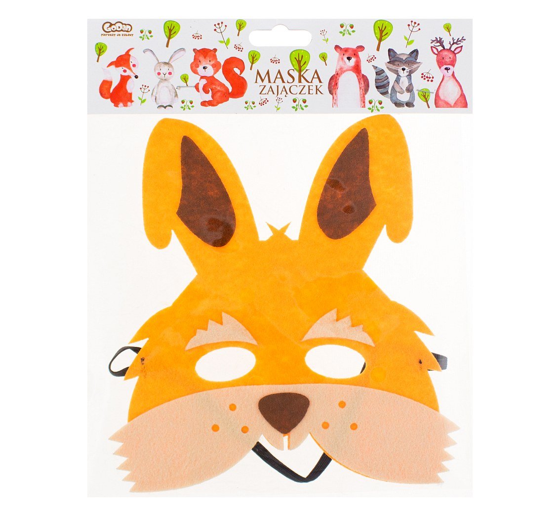 Maska filcowa, Zajączek - GoDan | Przyjęcia i okazje w Sklepie EMPIK.COM