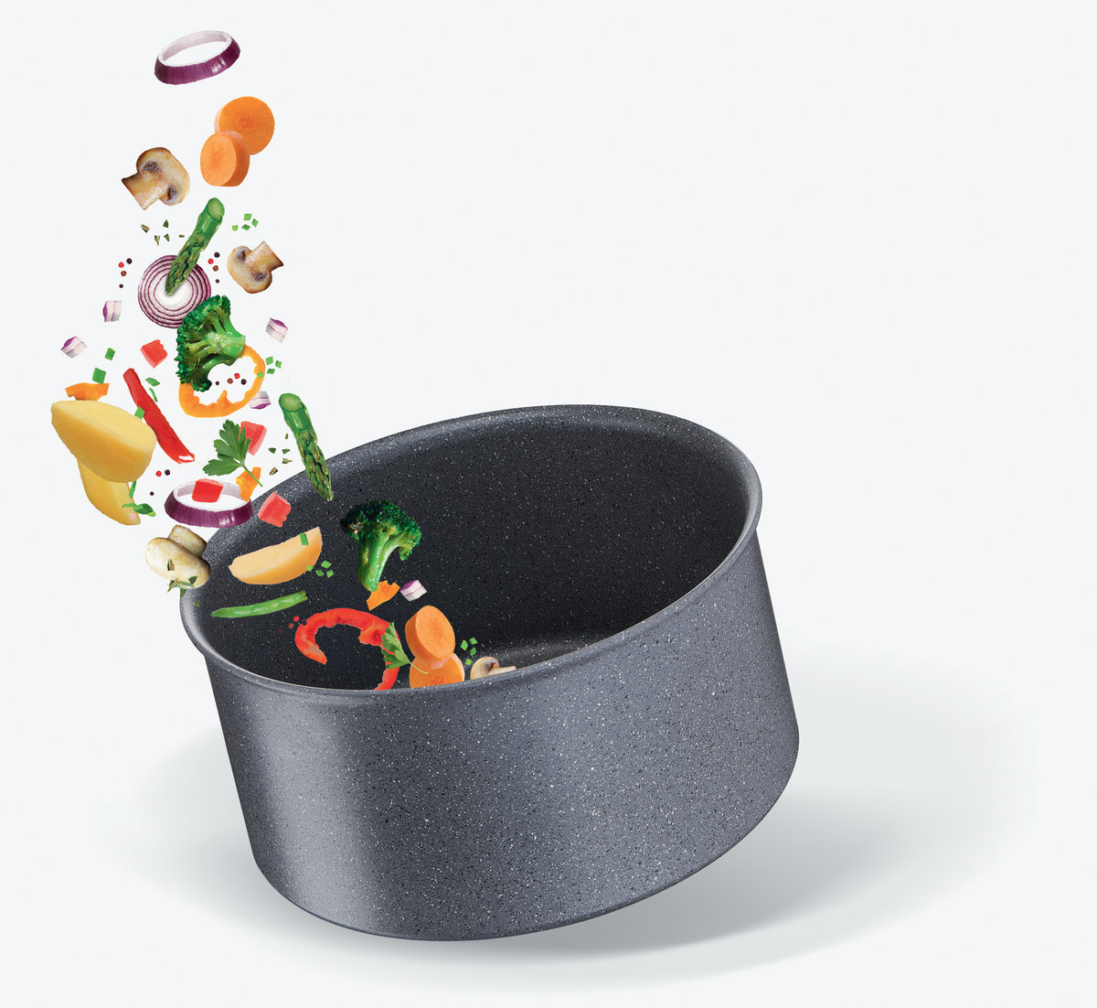 Rondel TEFAL Ingenio Mineralia Force L6823002, 20 cm, szary - Tefal ...