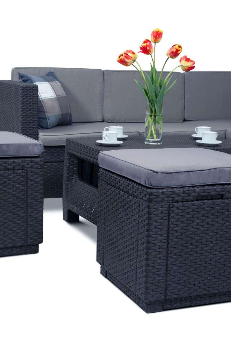 Zestaw mebli ogrodowych KETER Provence Club Set, grafitowo-szary, 4 elementy - Keter | Sklep ...