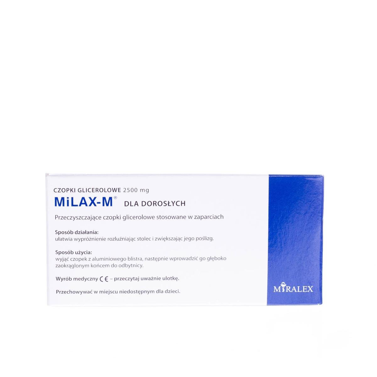 Miralex, Milax-M 25 g, 10 czopków | Sklep EMPIK.COM