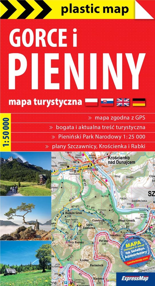 Gorce i Pieniny. Mapa turystyczna 1:50 000 - Opracowanie zbiorowe ...