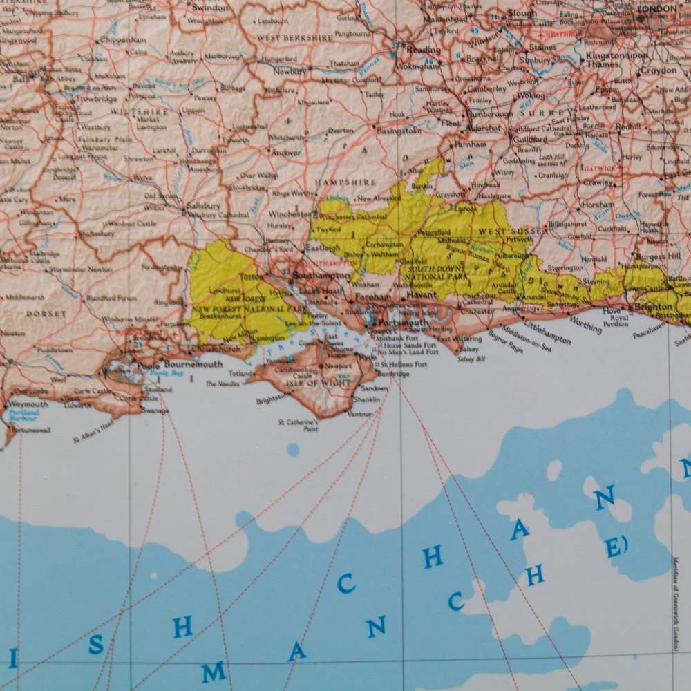 National Geographic, mapa ścienna polityczna Anglia i Walia Classic , 1 ...