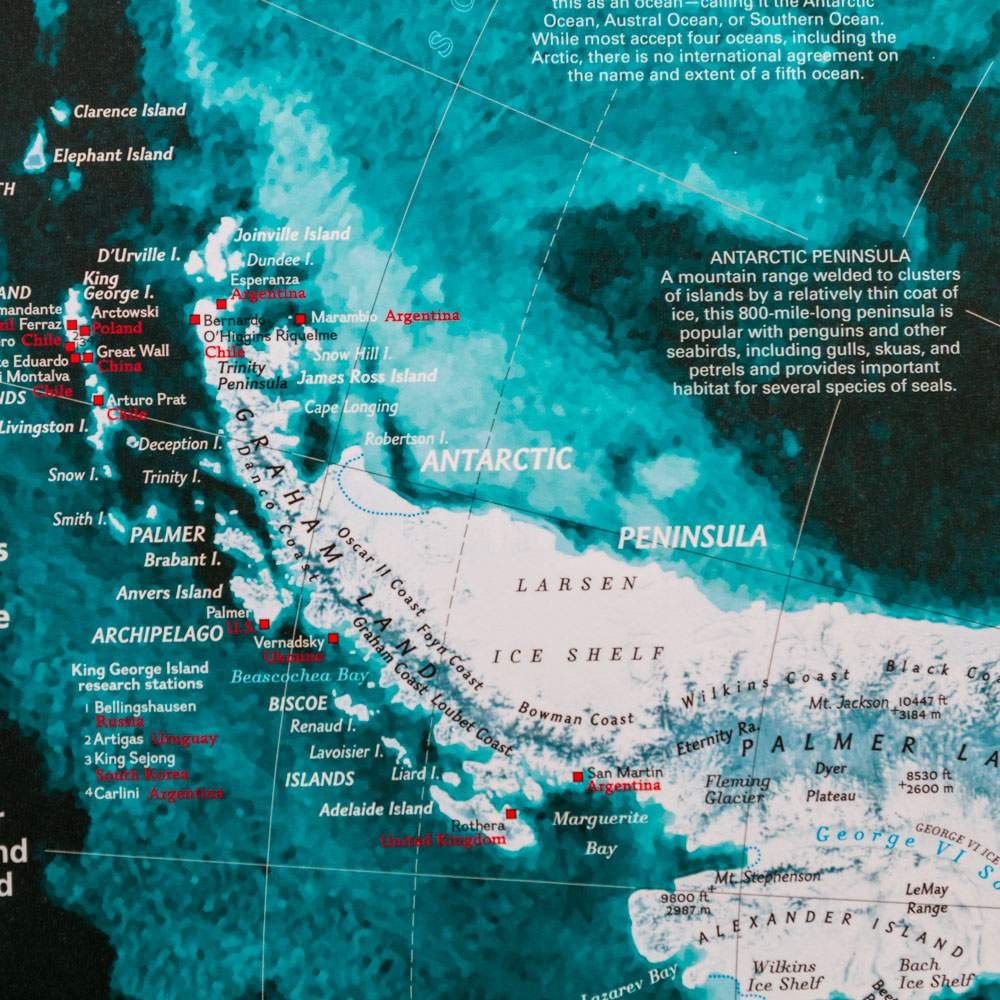 National Geographic. Antarktyda. Mapa ścienna - Opracowanie zbiorowe ...