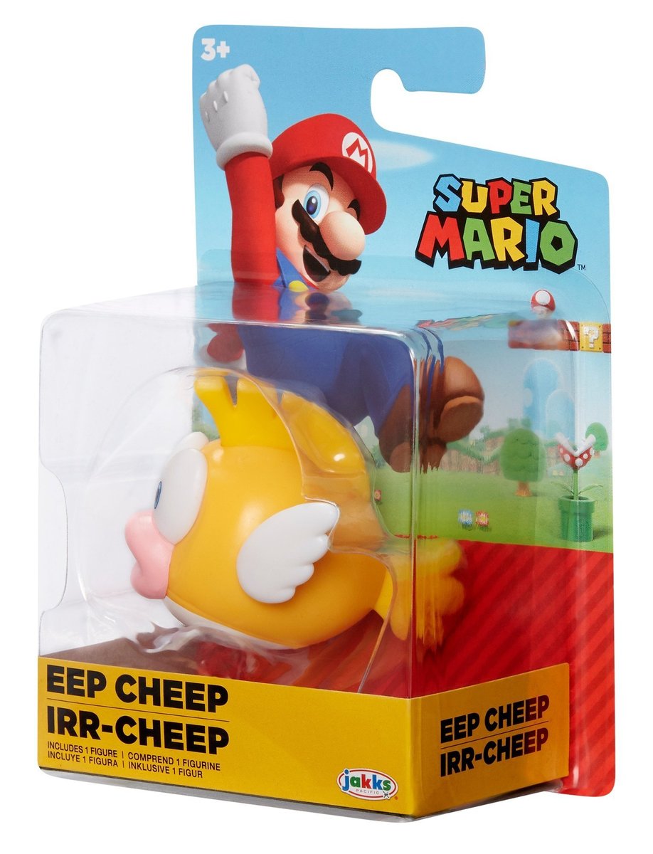 Super Mario figurka Eep Cheep 6 cm - Super Mario | Sklep EMPIK.COM