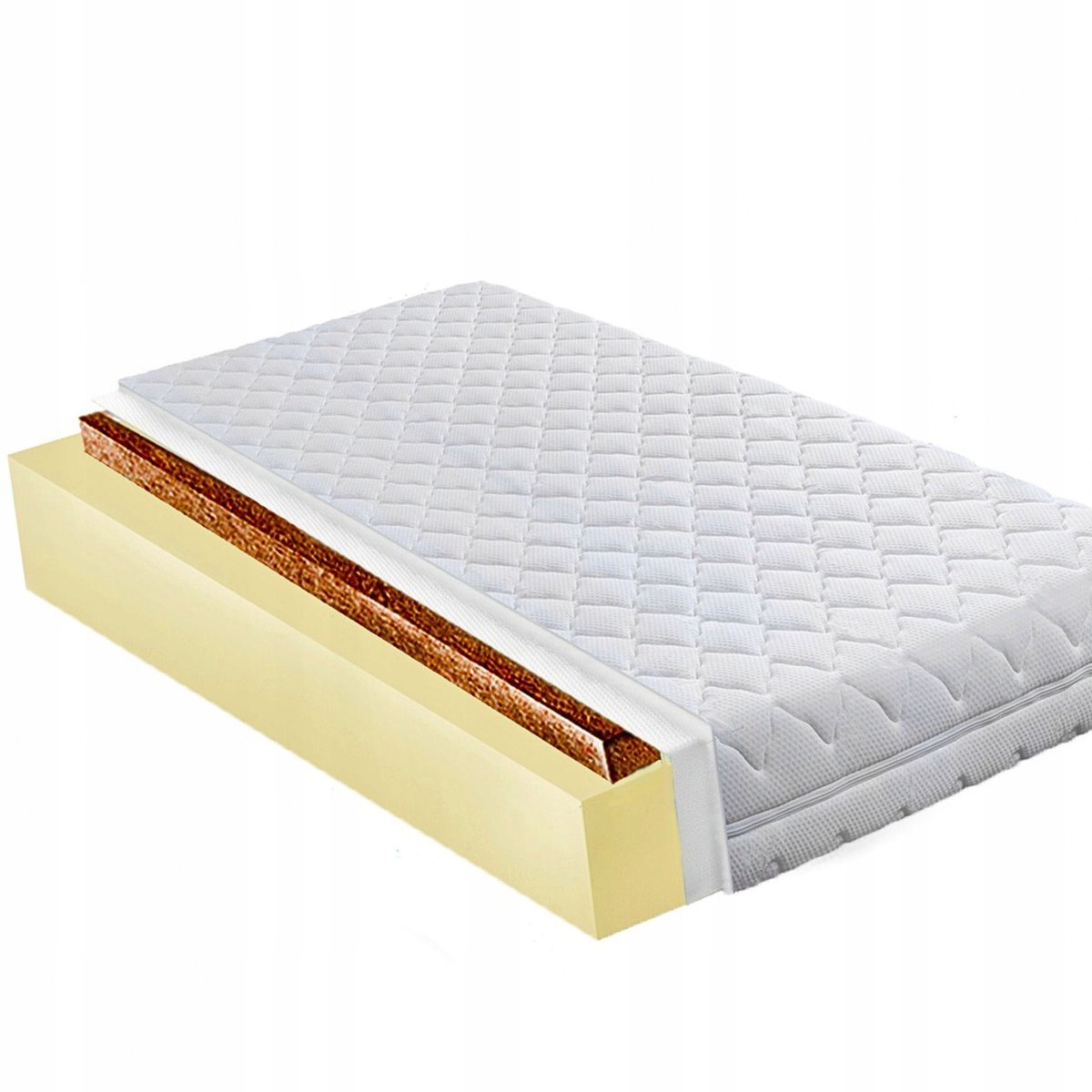 160x200 twardy materac z kokosem kręgosłup h3 h2 utwardzony pianka ...