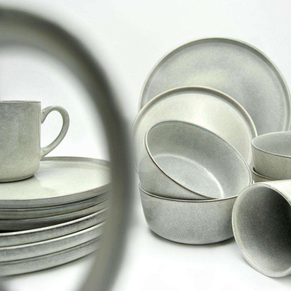 Zestaw obiadowy EH EXCELLENT HOUSEWARE Manhattan, 4-osobowy, brązowy ...