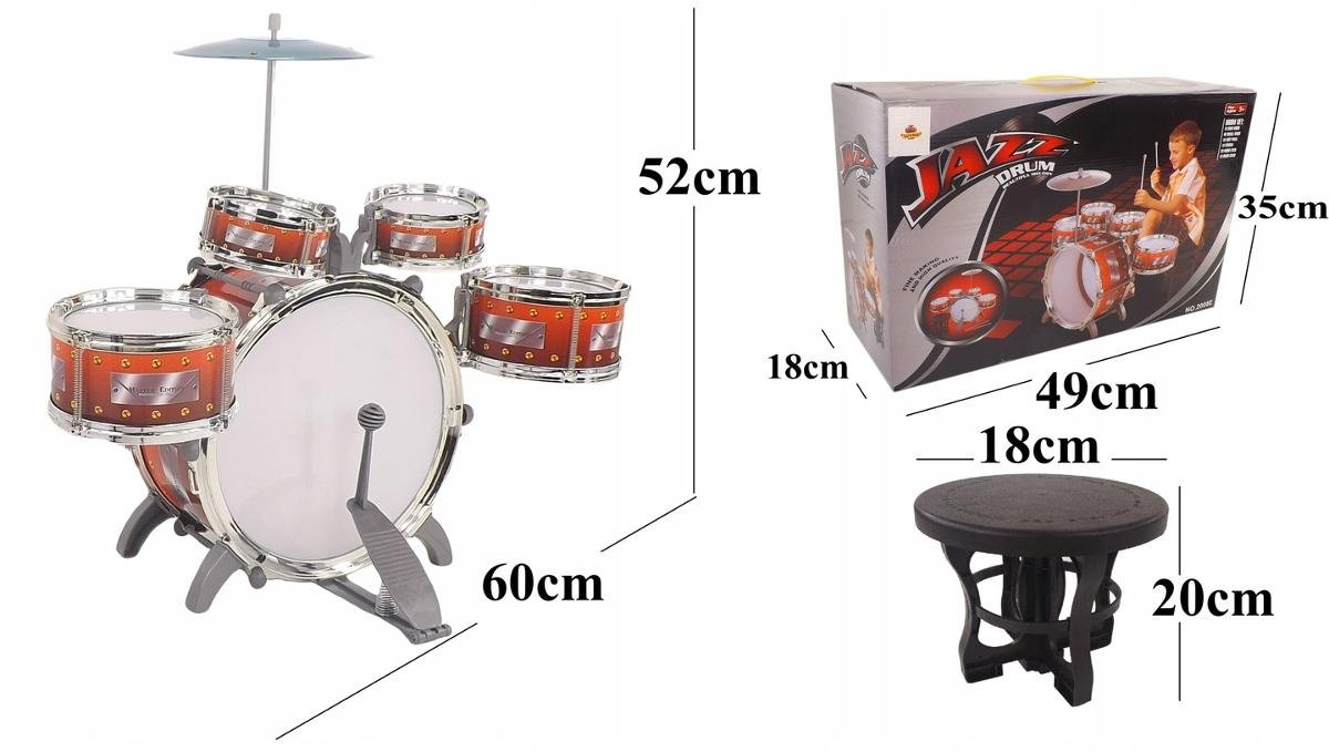 LT, instrument muzyczny Perkusja z krzesełkiem - LT | Sklep EMPIK.COM