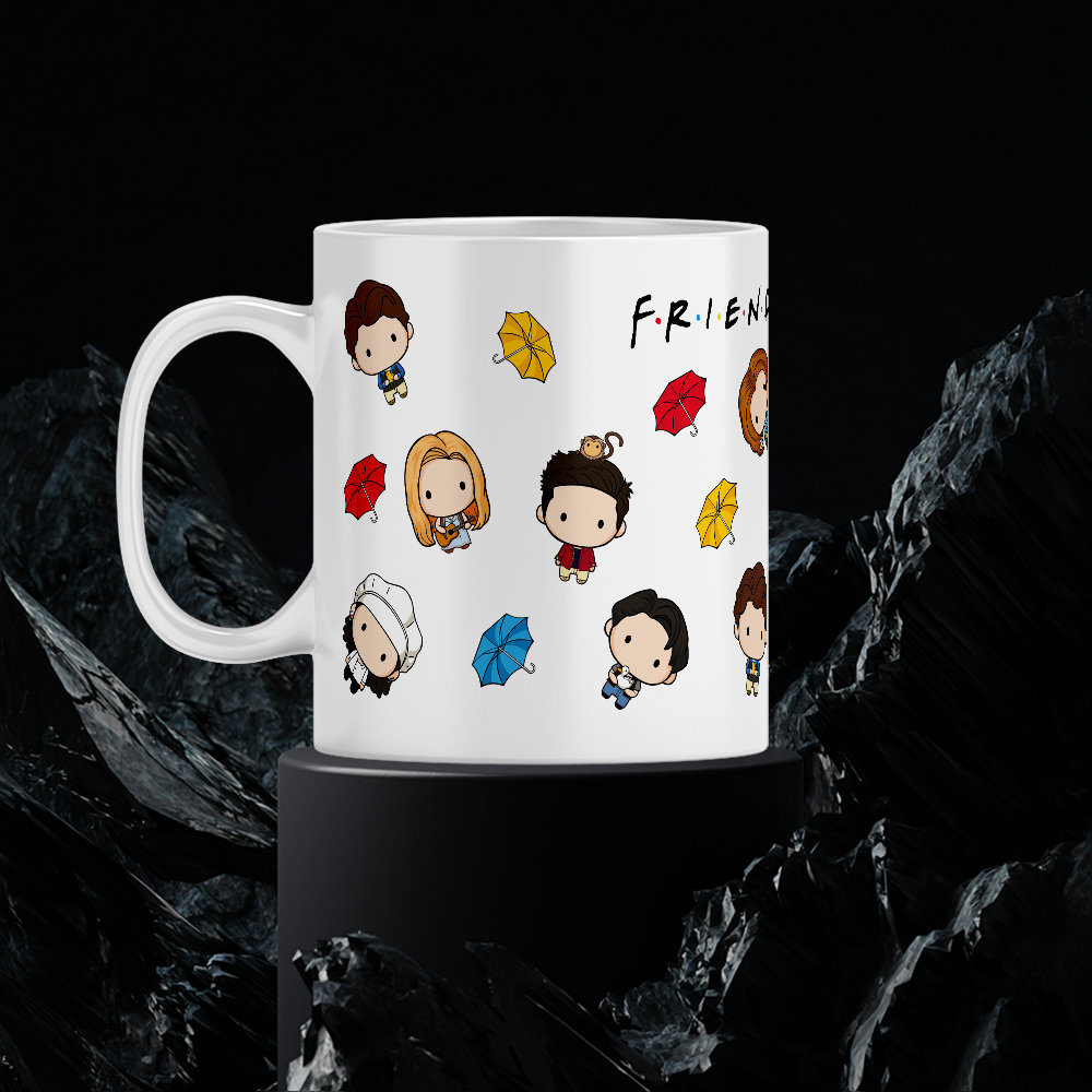 Kubek Friends 043 Friends Biały - ERT Group | Sklep EMPIK.COM