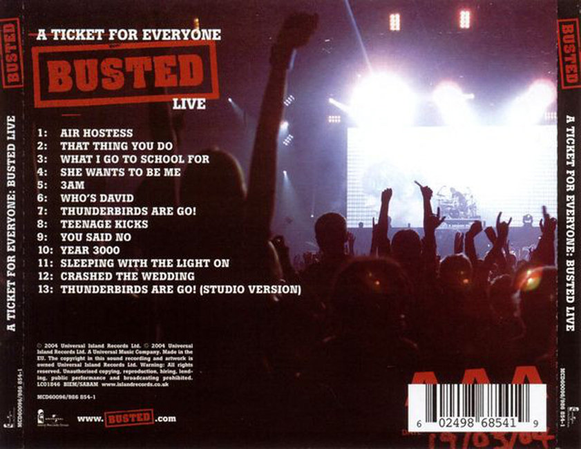 Live A Ticket For Everyone - Busted | Muzyka Sklep EMPIK.COM