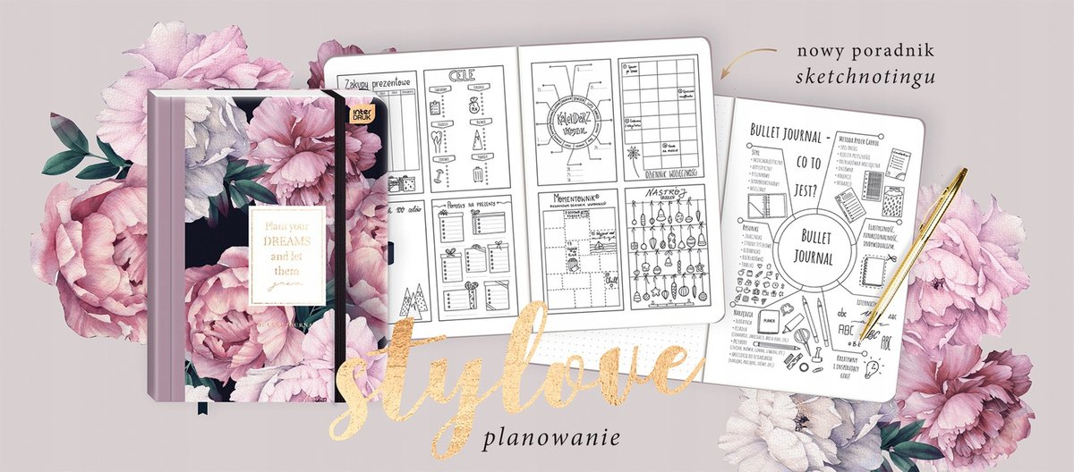 Interdruk, Organizer A5 288 Bullet Journal Nude - Interdruk | Sklep ...